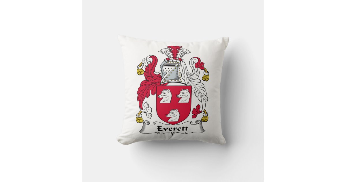 Everett Family Crest Cushion | Zazzle