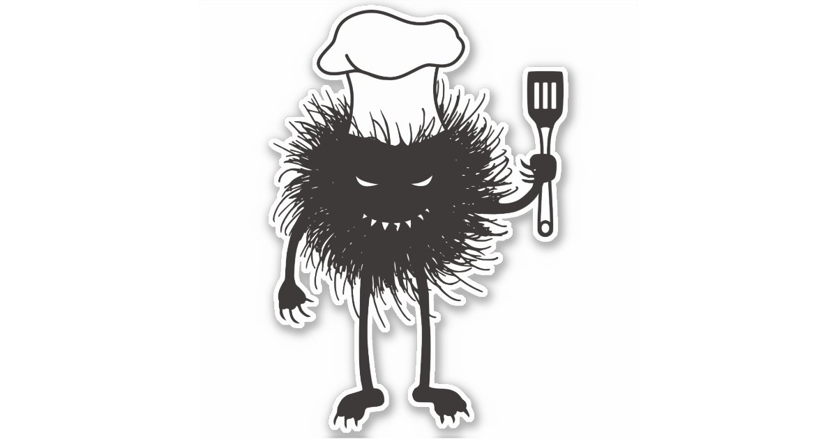 Evil Cook Cartoon Character Chef | Zazzle