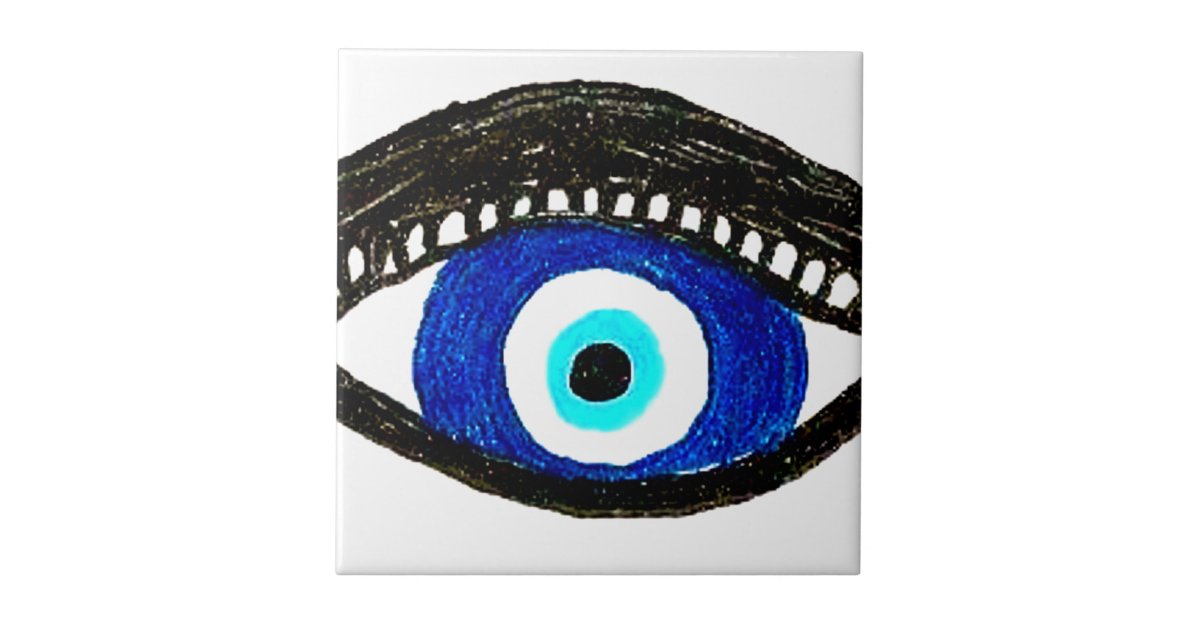 Evil eye tile | Zazzle