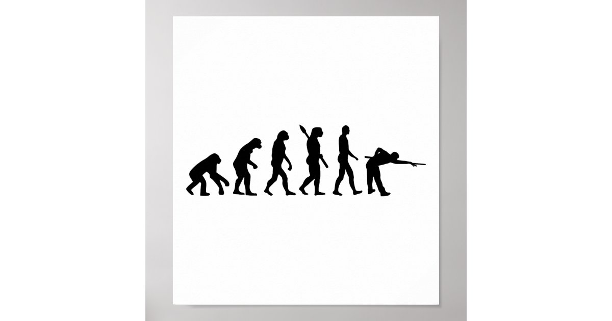Evolution Pool billiards Poster | Zazzle