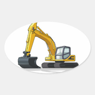 Excavator Stickers & Labels | Zazzle UK