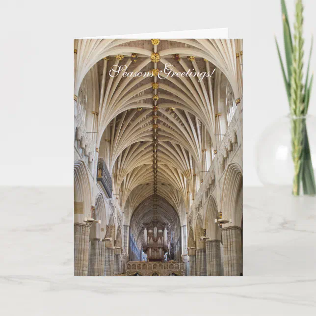 Exeter organ Christmas card | Zazzle