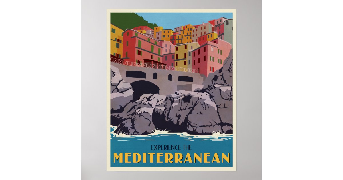 Experience the Mediterranean Poster | Zazzle