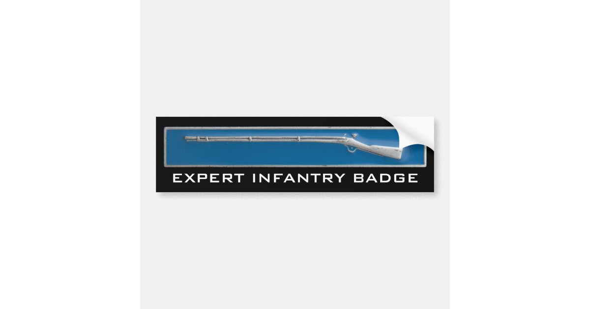 Expert Infantry Badge Bumper Sticker | Zazzle