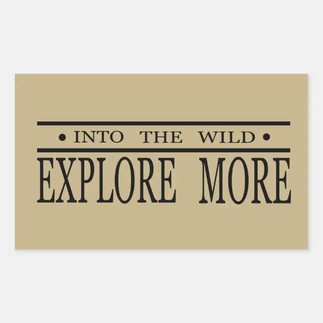 Explore outdoor hiking logo for hikers rectangular sticker | Zazzle