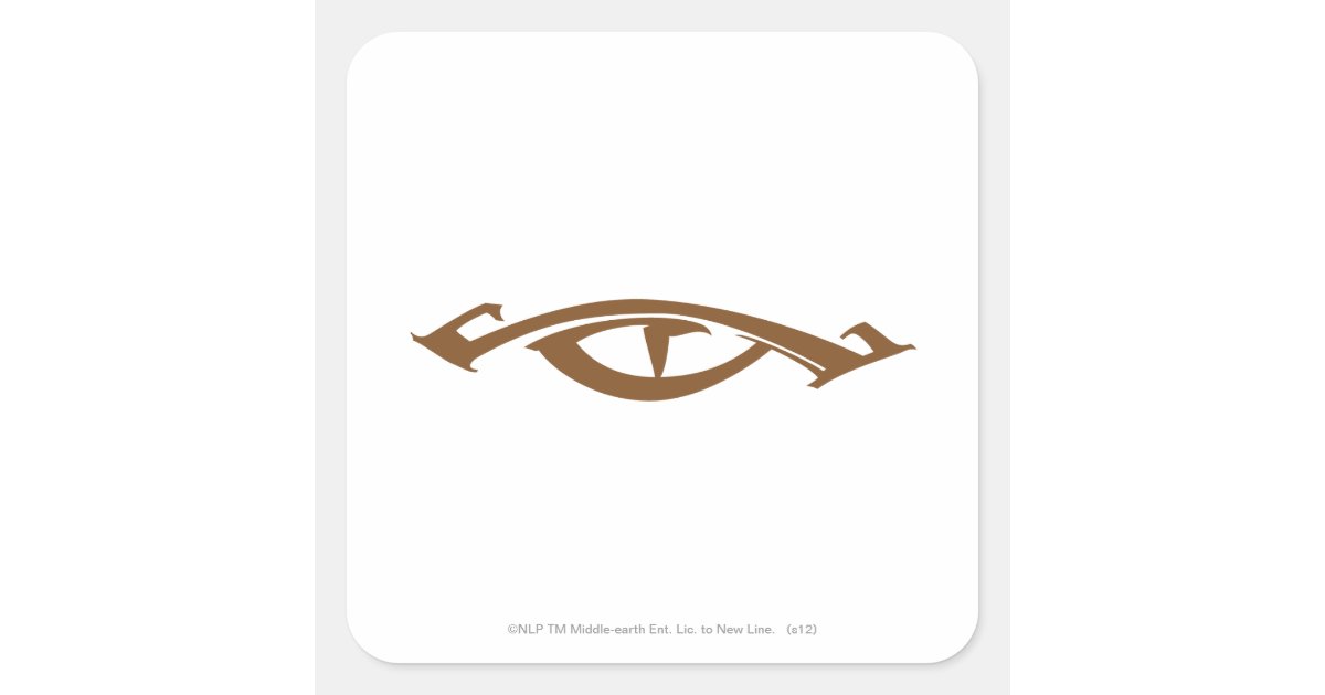 Eye of Sauron Square Sticker | Zazzle
