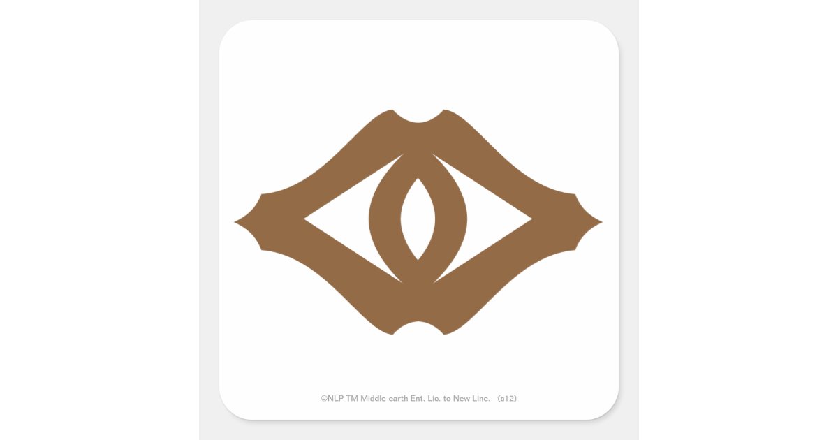 Eye of Sauron Square Sticker | Zazzle