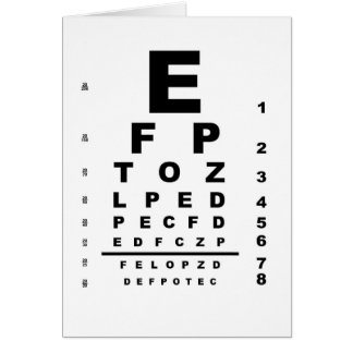 Eye Test Cards & Invitations | Zazzle.co.uk