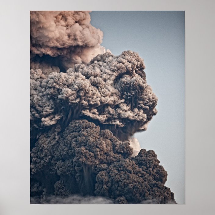 Eyjafjalljokull Volcanic Eruption Poster | Zazzle.co.uk