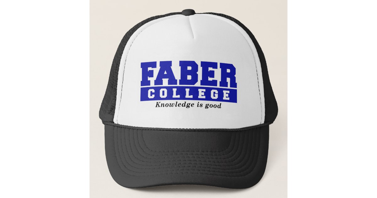 Faber College Knowledge Is Good Trucker Hat | Zazzle
