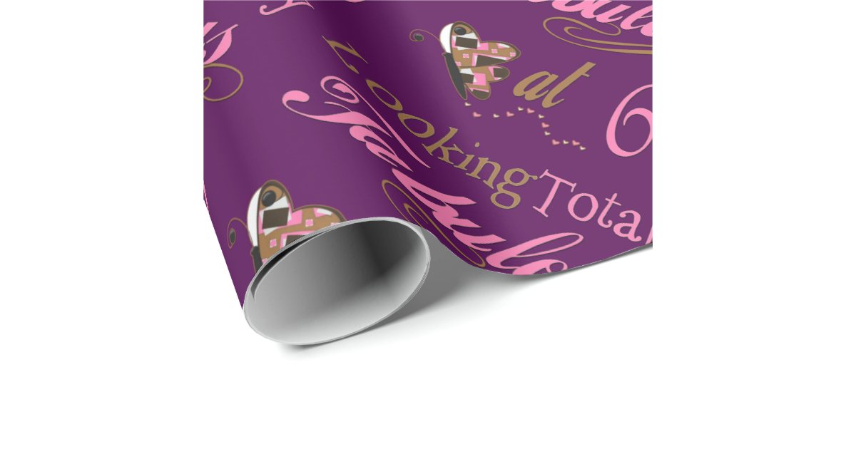 Fabulous 60th Birthday Wrapping Paper | Zazzle