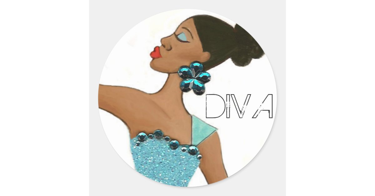 Fabulous Diva stickers | Zazzle