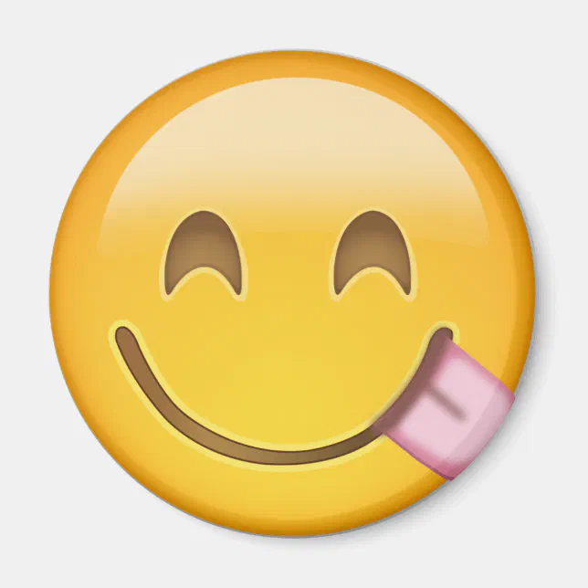 Face Savouring Delicious Food Emoji Magnet | Zazzle