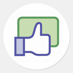 Facebook Like Stickers & Labels | Zazzle UK