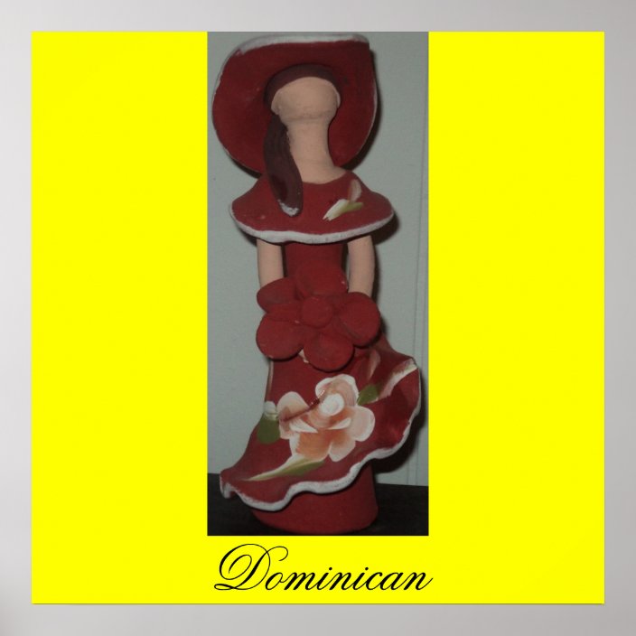 Faceless Dominican Ceramic Doll, Muneca sin Rostro Poster | Zazzle.co.uk