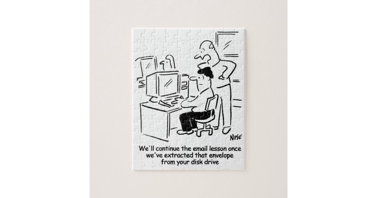 Failed Email Computer Lesson Jigsaw Puzzle | Zazzle