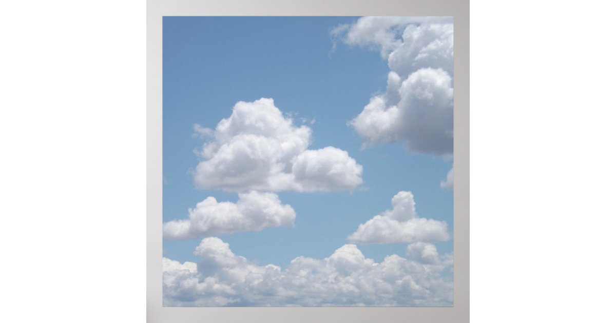 Fairy Tale Clouds Poster | Zazzle