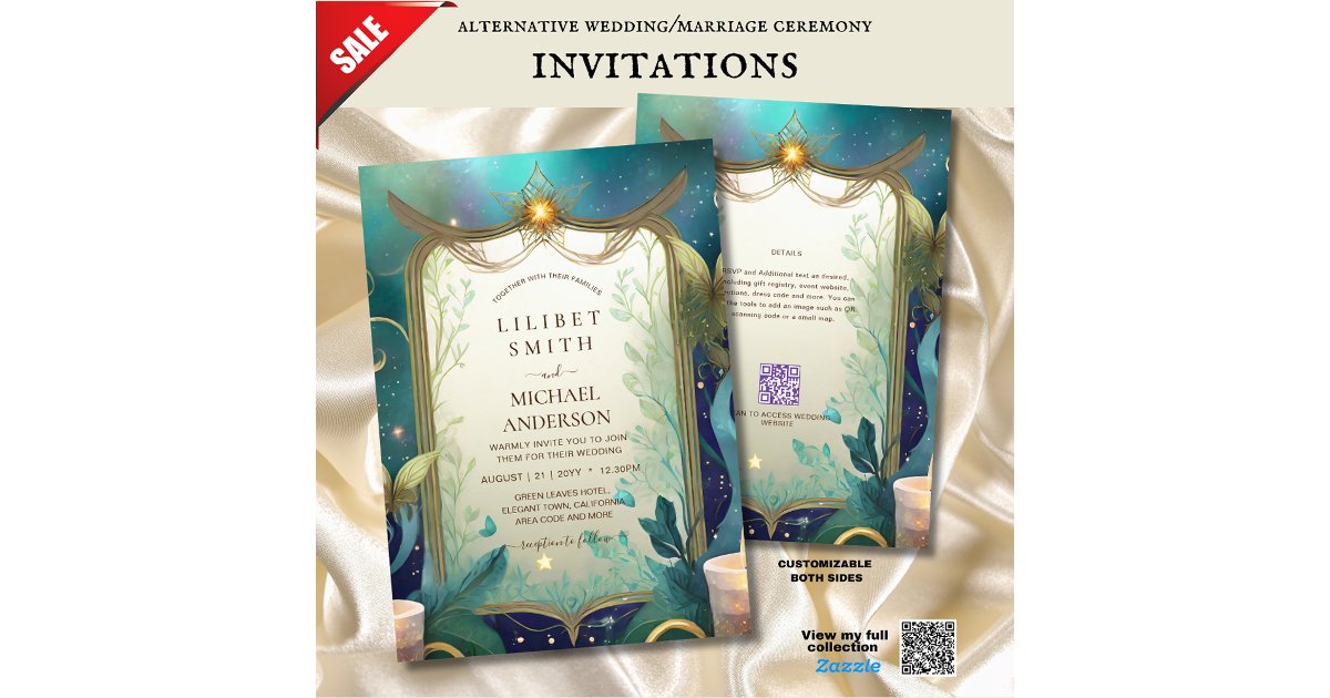 FAIRYCORE WEDDING INVITATIONS FAIRYTALE FAIRIES | Zazzle