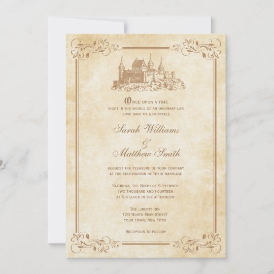 Fairytale Castle Wedding Invitations | Zazzle.co.uk