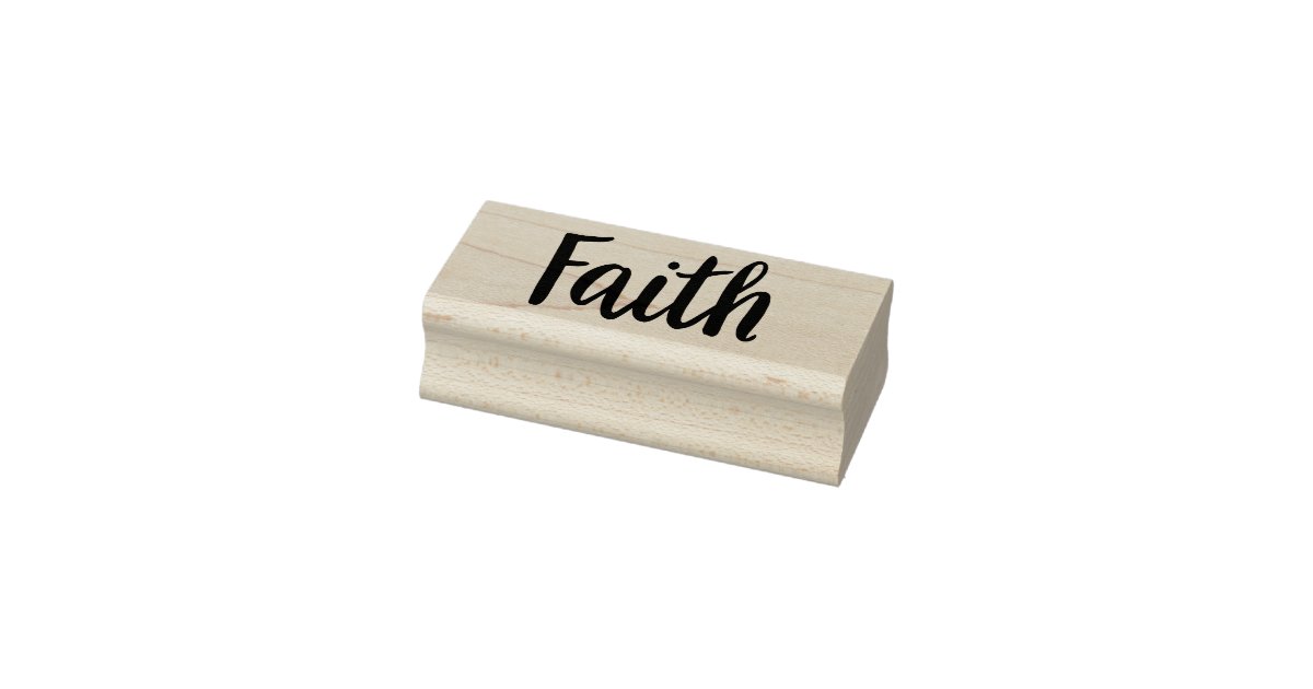 Faith Gospel Graphics Faith Art Aesthetic Christia Rubber Stamp | Zazzle