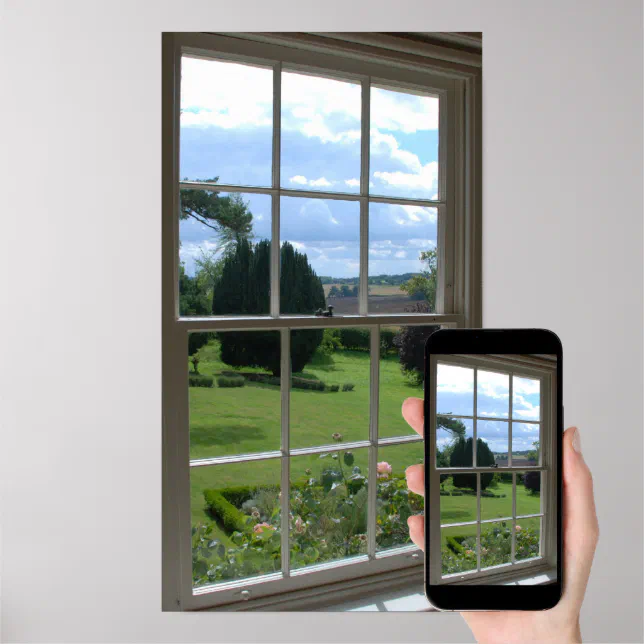 fake window 3 poster | Zazzle