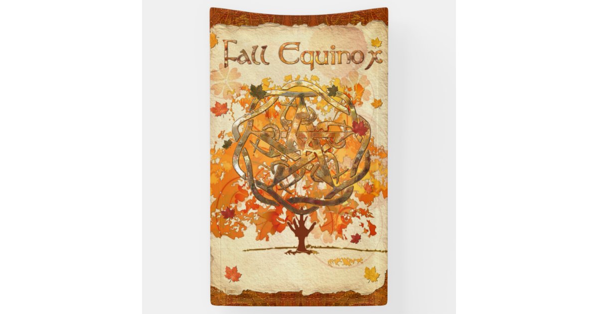 Fall Equinox Pagan Wiccan Banner | Zazzle