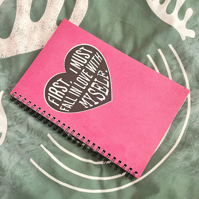 Fall in LOVE with Myself Notebook for Journalling | Zazzle