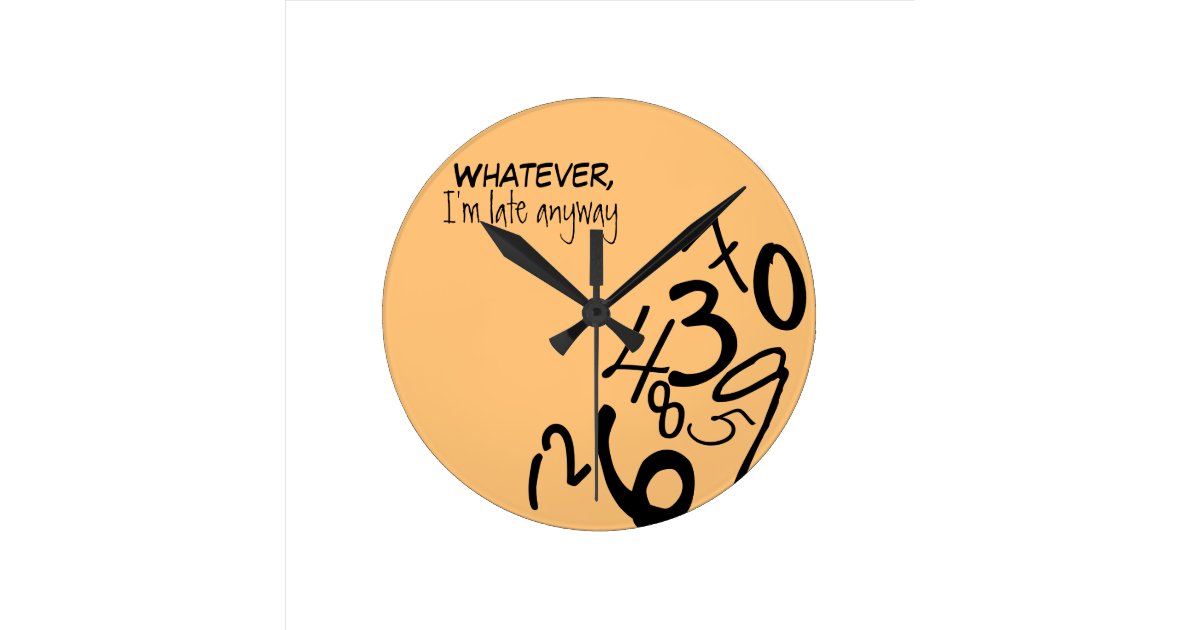 Fallen Numbers Clock | Zazzle
