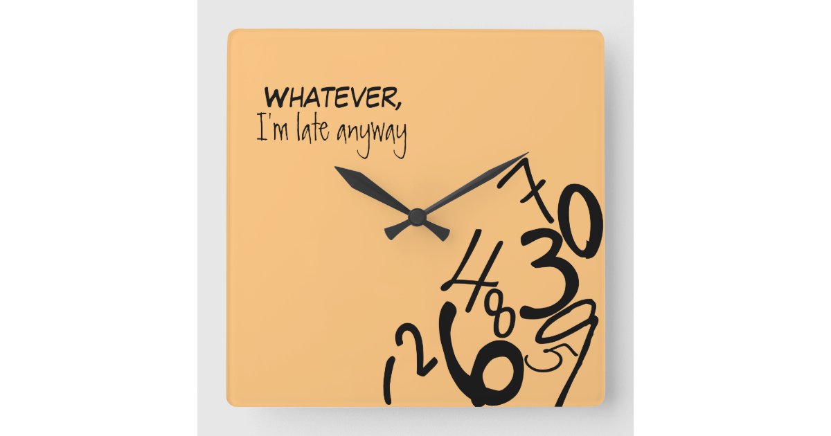 Fallen Numbers Clock | Zazzle