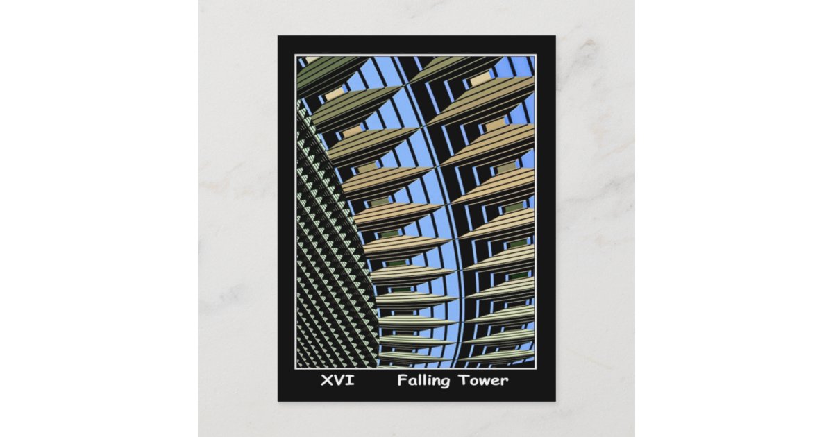 Falling Tower Tarot Card | Zazzle