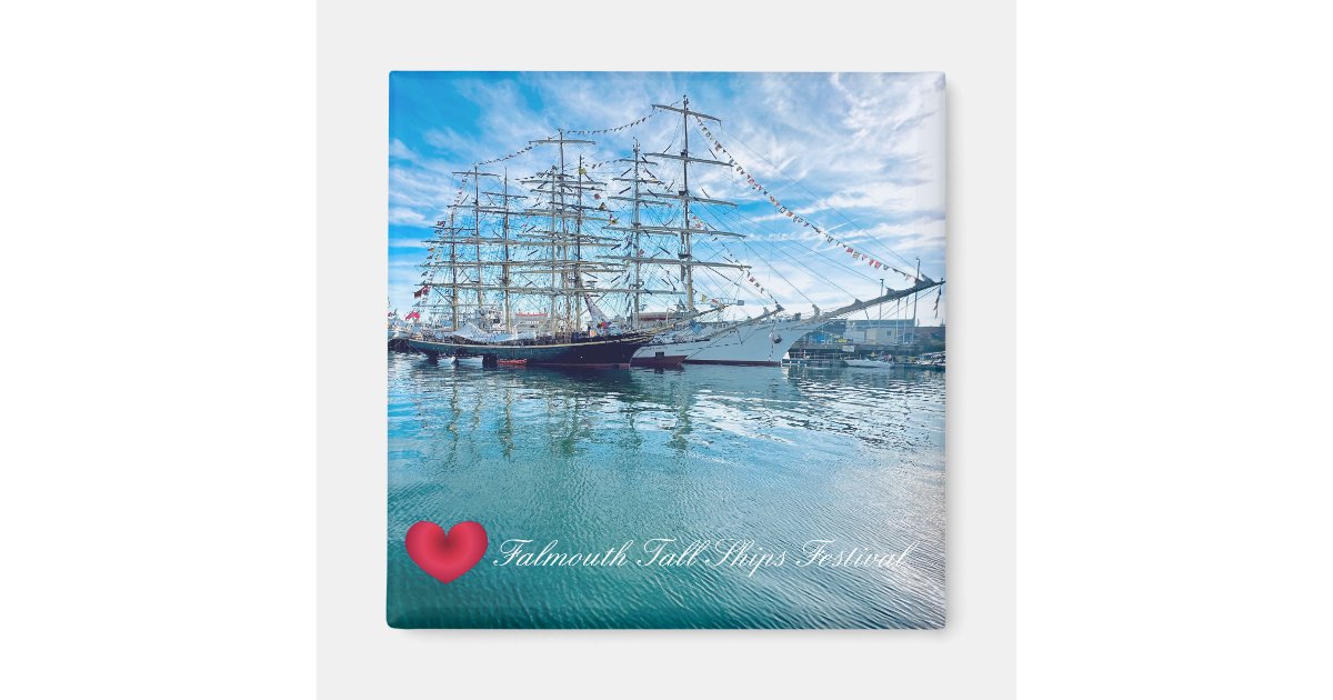 FALMOUTH TALL SHIPS FESTIVAL Cornwall Photo Magnet | Zazzle