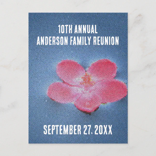 Family Reunion Floral Annual Vacation Invitation | Zazzle