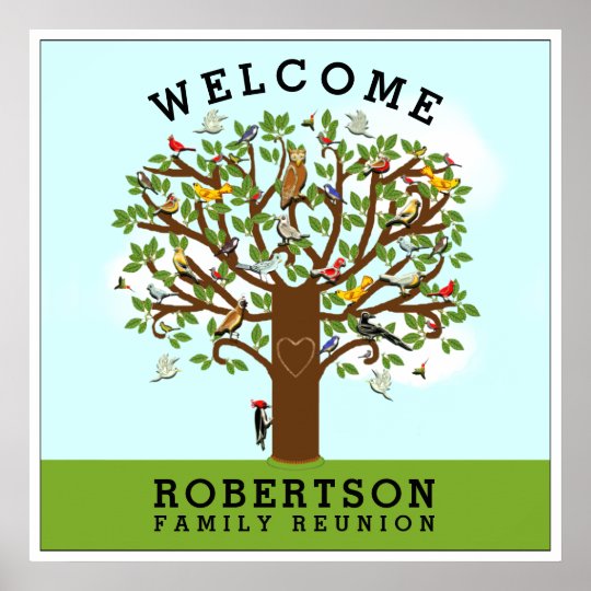 Family Reunion Welcome Poster | Zazzle.co.uk