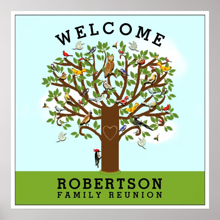 Family Reunion Welcome Poster | Zazzle.co.uk
