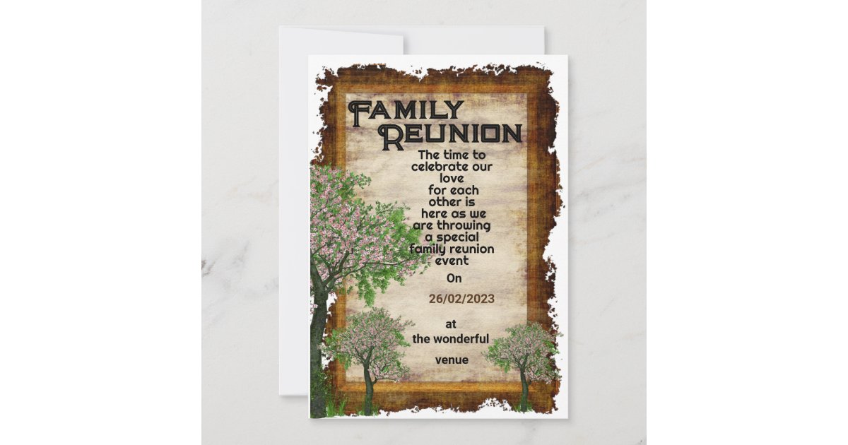 Family Tree Invitation | Zazzle