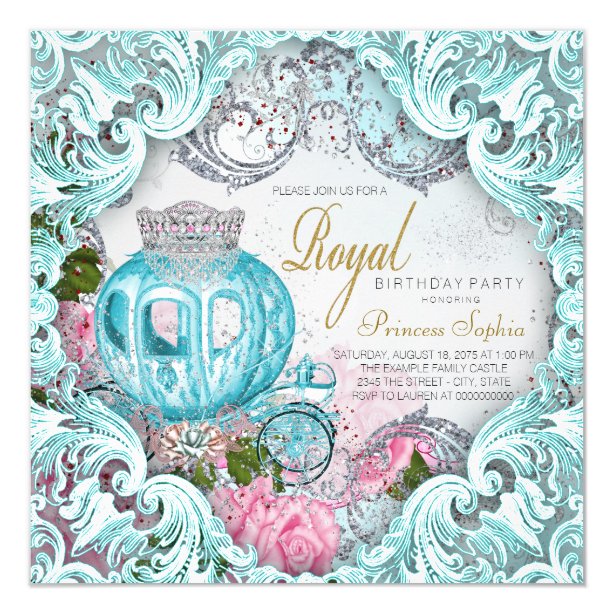 Princess 6th Birthday Invitations | Zazzle UK