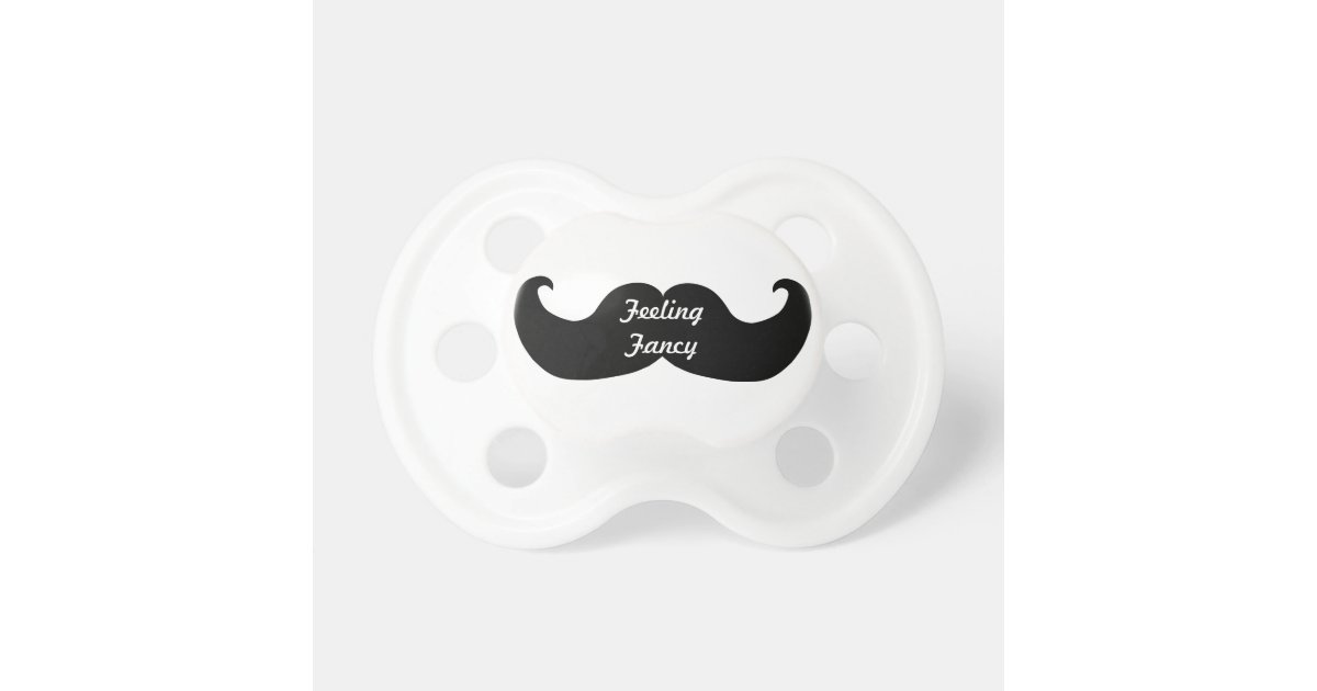 Fancy Moustache pacifier | Zazzle