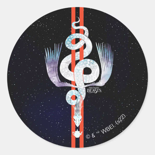 Fantastic Beasts Occamy Classic Round Sticker | Zazzle
