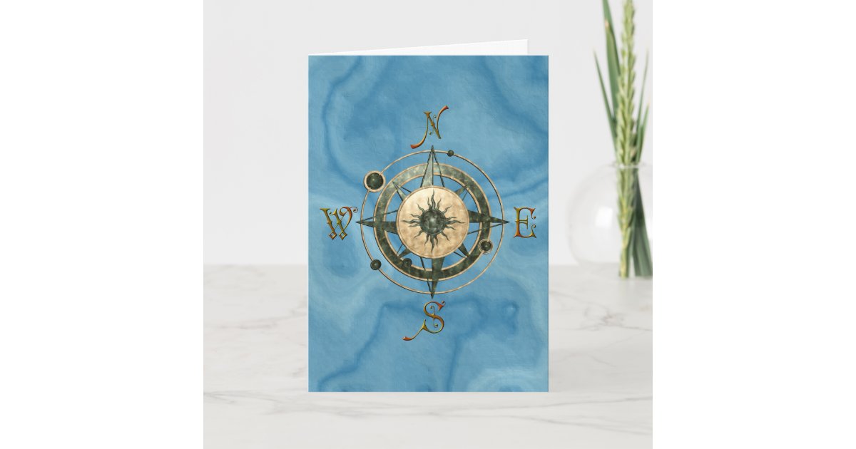 Fantasy (Celtic) Compass Design Card | Zazzle