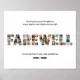 Farewell Custom Photo Collage Coworker Retirement Poster | Zazzle