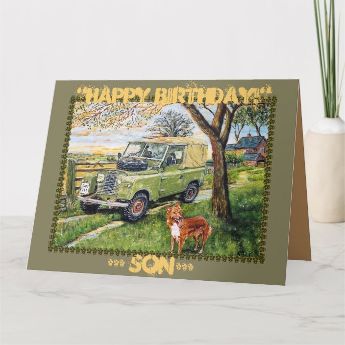 "FARM"~Birthday Card For Son | Zazzle.co.uk