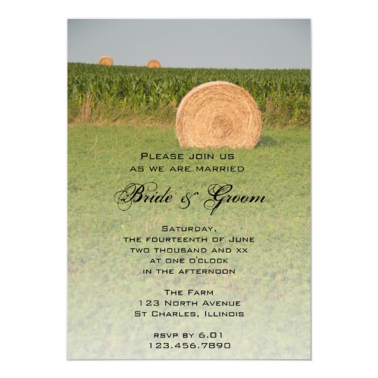 Farm Wedding Invitation -- Classic Style | Zazzle.co.uk