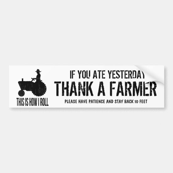 Farm Tractor Bumper Stickers & Car Stickers | Zazzle UK