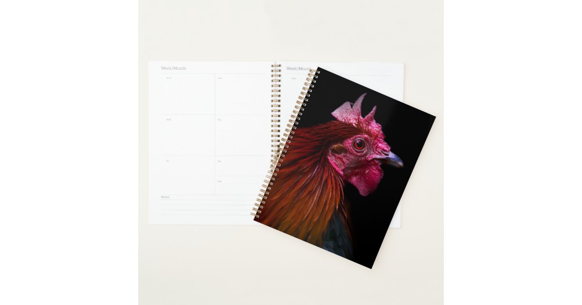 Farms | Rooster Head Shot Planner | Zazzle