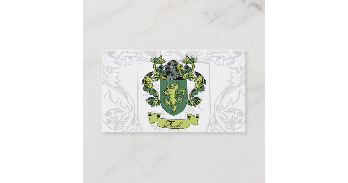Farrell Family Crest Business Cards | Zazzle