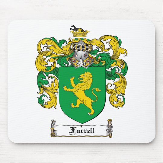 FARRELL FAMILY CREST - FARRELL COAT OF ARMS MOUSE MAT | Zazzle.co.uk