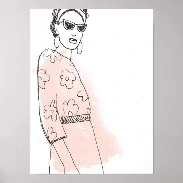 Fashion Sketch Poster | Zazzle