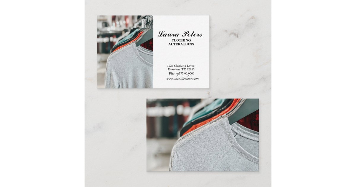 Fashion Wear Clothing Alteration Business Card | Zazzle