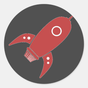Red Rocket Stickers & Labels | Zazzle UK