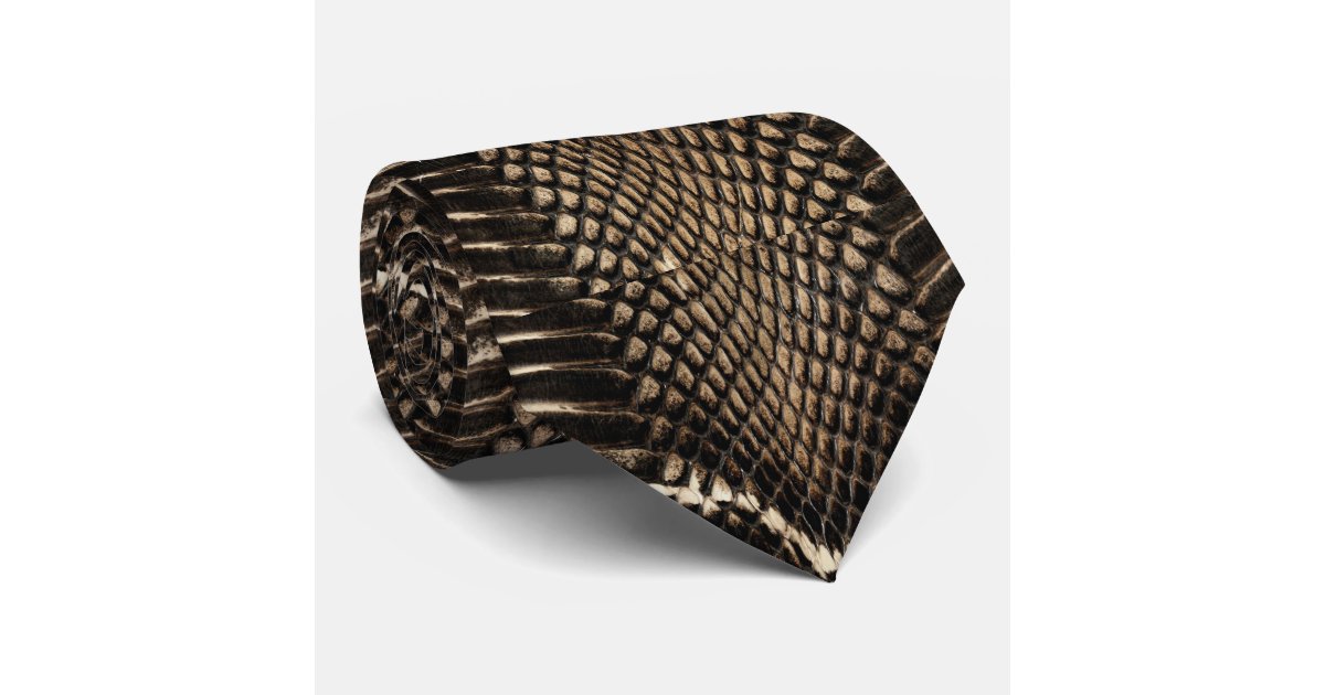 Faux Cobra Snake Skin Tie | Zazzle